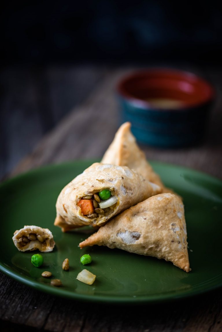 Sweet Potato and Lentil Samosas - The Nut-Free Vegan